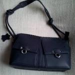 Real Cow Leather Women Hand Bag Indigo Color on Luulla